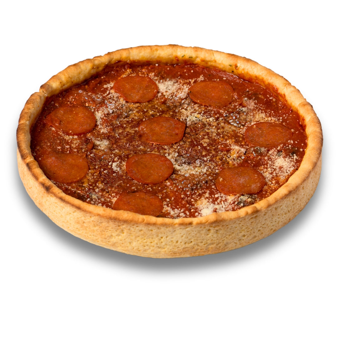 Pepperoni Deep Dish Pizza Bangkok — Capone's Pizza